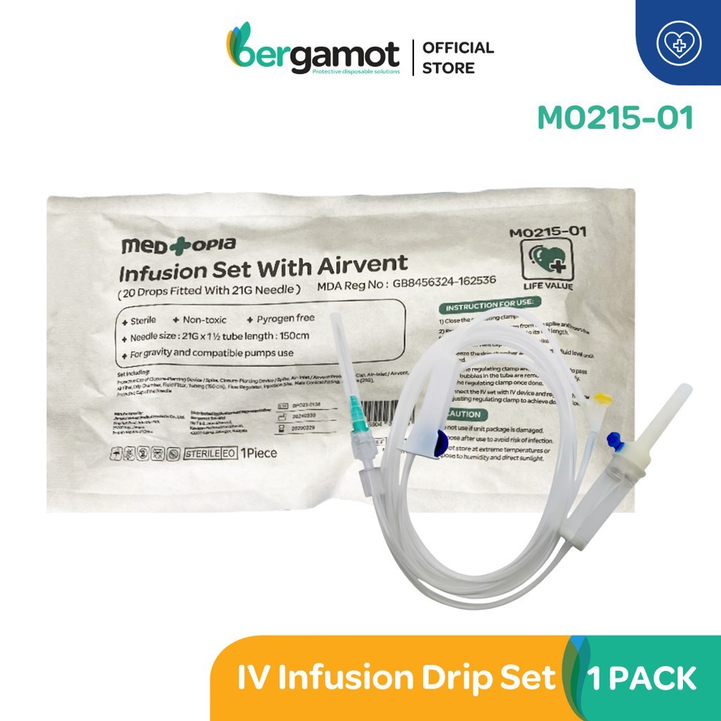 [SATU SET] HOSPITECH / MEDTOPIA INFUSION SET STANDARD TYPE 1S EXP 03/ ...