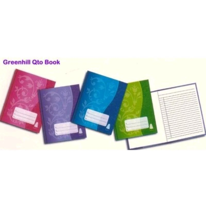 Greenhill F5 Hard Cover Foolscap Exercise Note Book / Buku Log Kulit ...