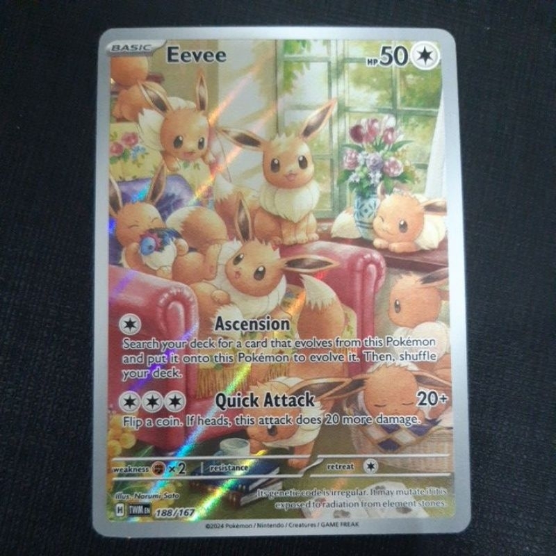 Pokemon Card TCG : SV6 Twilight Masquerade : Eevee 188/167 Illustration ...