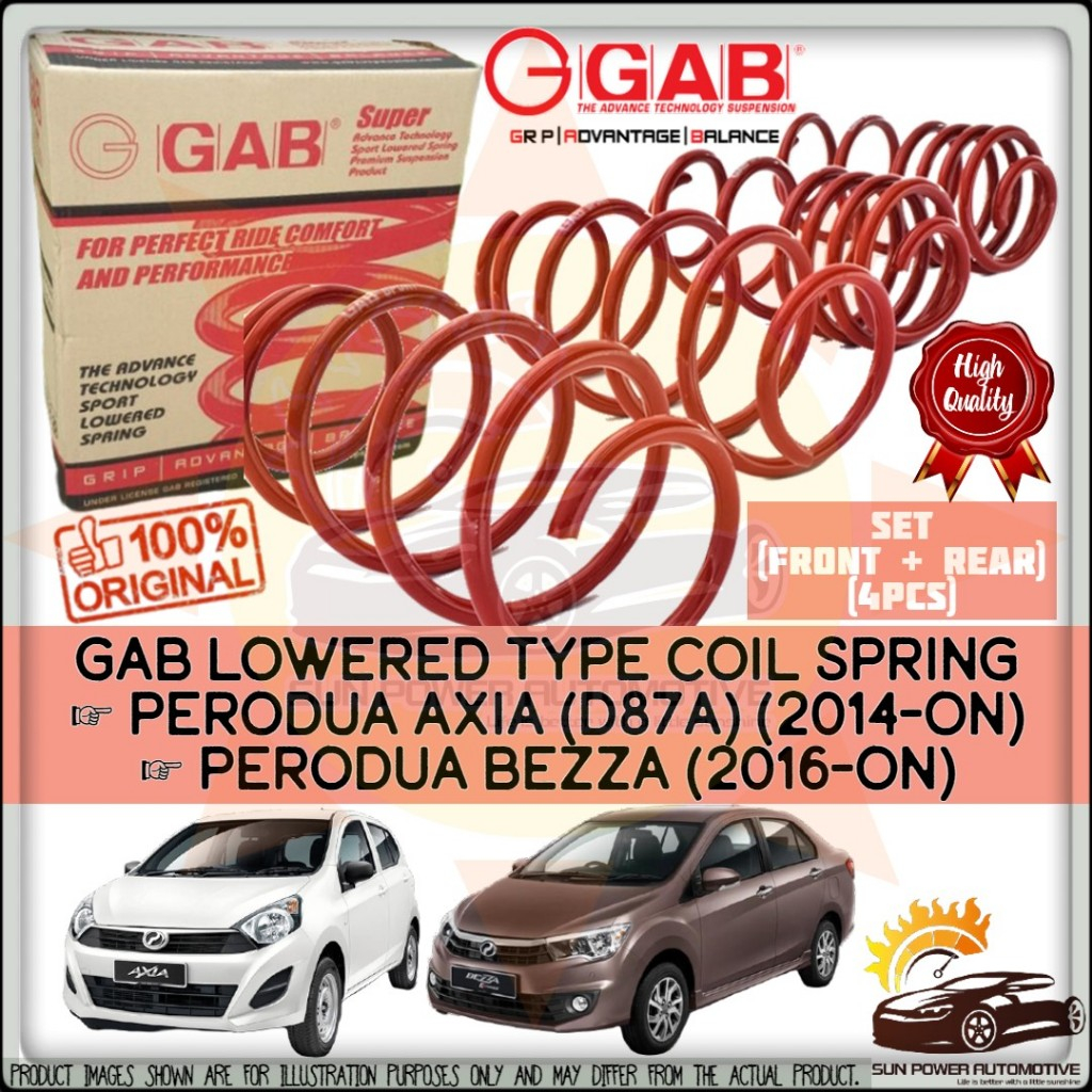 Perodua Axia / Bezza (2014~) GAB SUPER SPORT PREMIUM LOWERED TYPE COIL ...