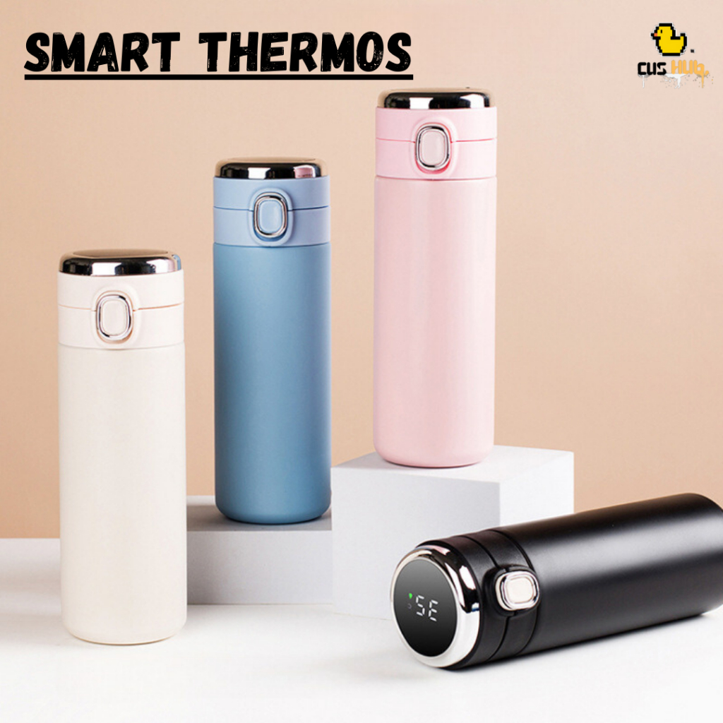 Korean Style Nursing LED Temperature Display Thermos Bottle 320ml/420ml Stainless Steel 304 ...