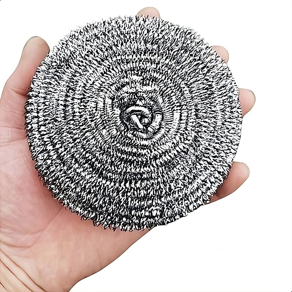 6 pcs Berus Periuk Besar Besi / Stainless Steel Scouring Pad / Berus ...