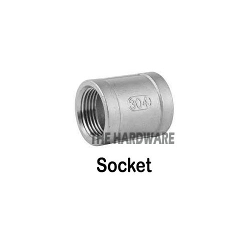 Stainless Steel Water Pipe Fitting 304(1/2")-Socket/Elbow/Tee/Nipple/End Cap/Plug/MF Socket ...