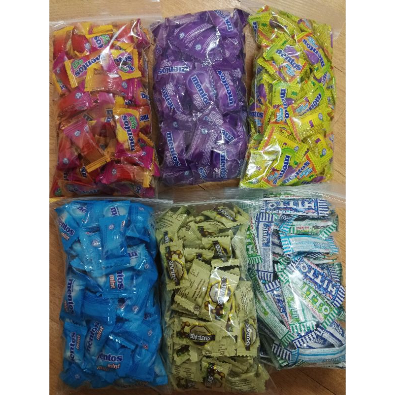 MENTOS ASSORTED CHEWY SWEETS MINT RAINBOW GRAPE SOUR MIX TAMARIND HITTO ...