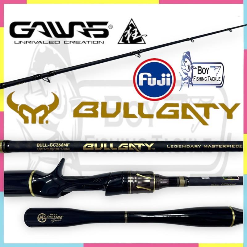 2024 GAWAS BULLGATY SPINNING BAITCASTING ROD FISHING ROD Dash Demo ...