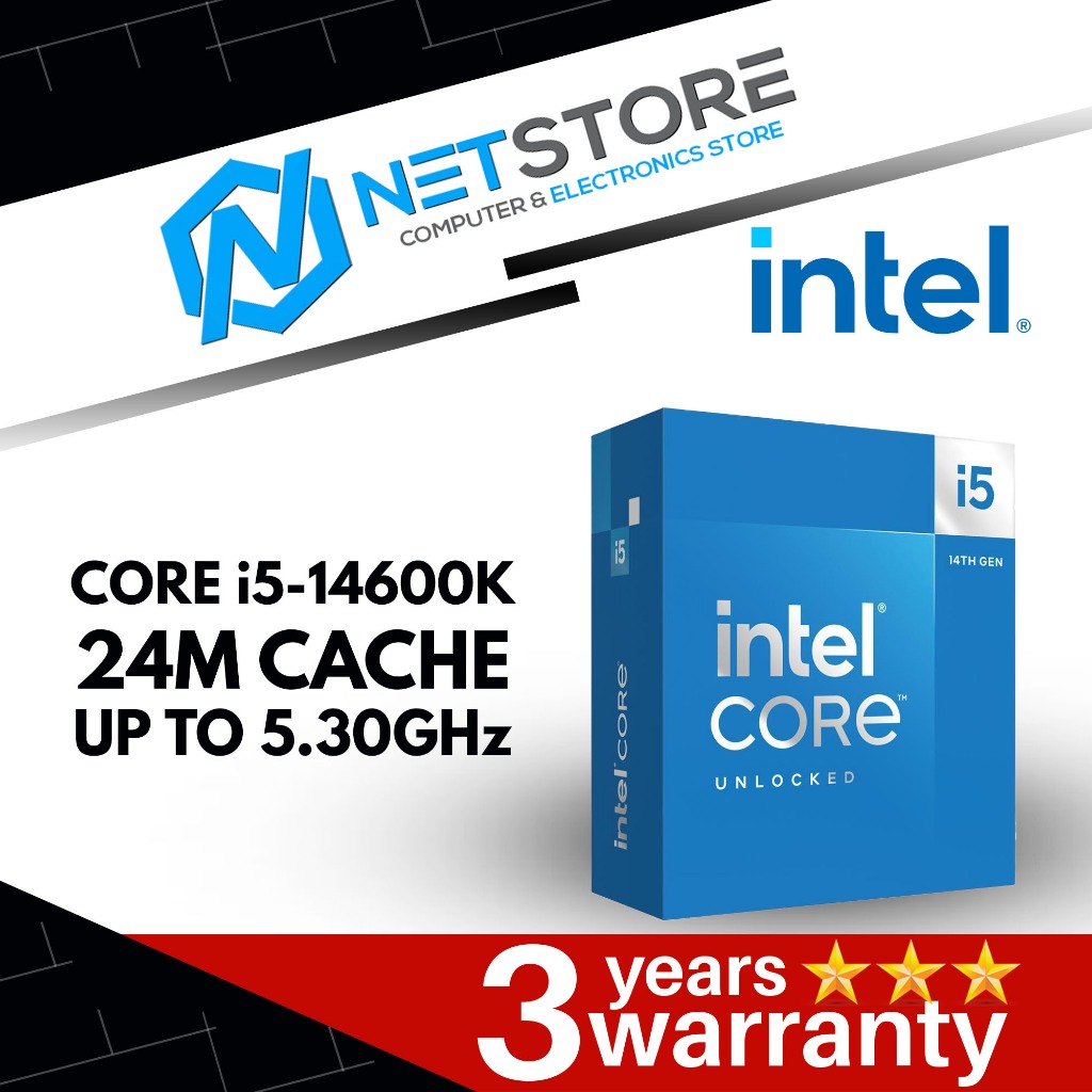 INTEL CORE i5-14600K 24M CACHE, UP TO 5.30GHz PROCESSOR - BX8071514600K | Shopee Malaysia