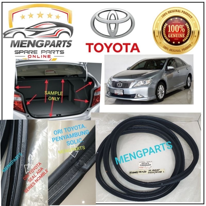 ORIGINAL TOYOTA CAMRY ACV50 ASV50 REAR BONNER RUBBER REAR WEATHERSTRIP ...