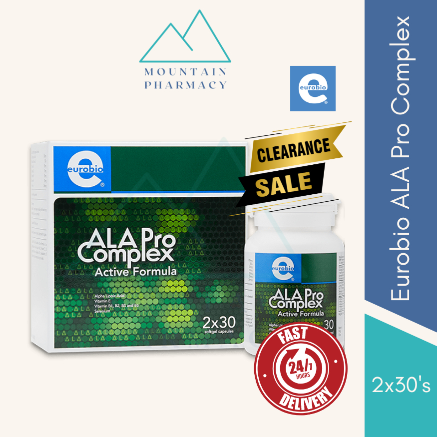 [CLEARANCE] Eurobio ALA PRO Complex Active Formula 2x30's (!! Exp 8/ ...