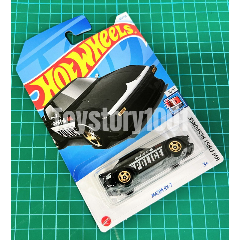Hot Wheels Mazda Rx7 Black Colour 1 64 Scale Shopee Malaysia