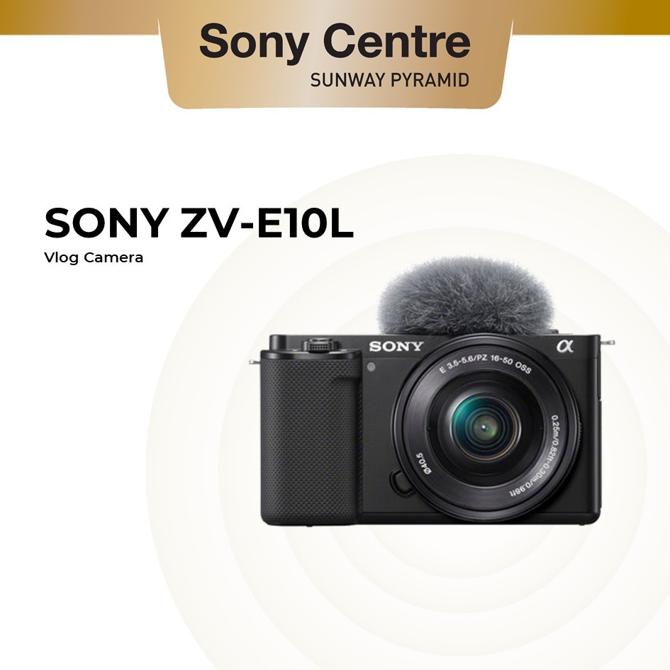 SONY ZV-E10L Interchangeable-lens Vlog Camera with 16-50mm Power Zoom Lens ZV E10L E10 | Shopee ...