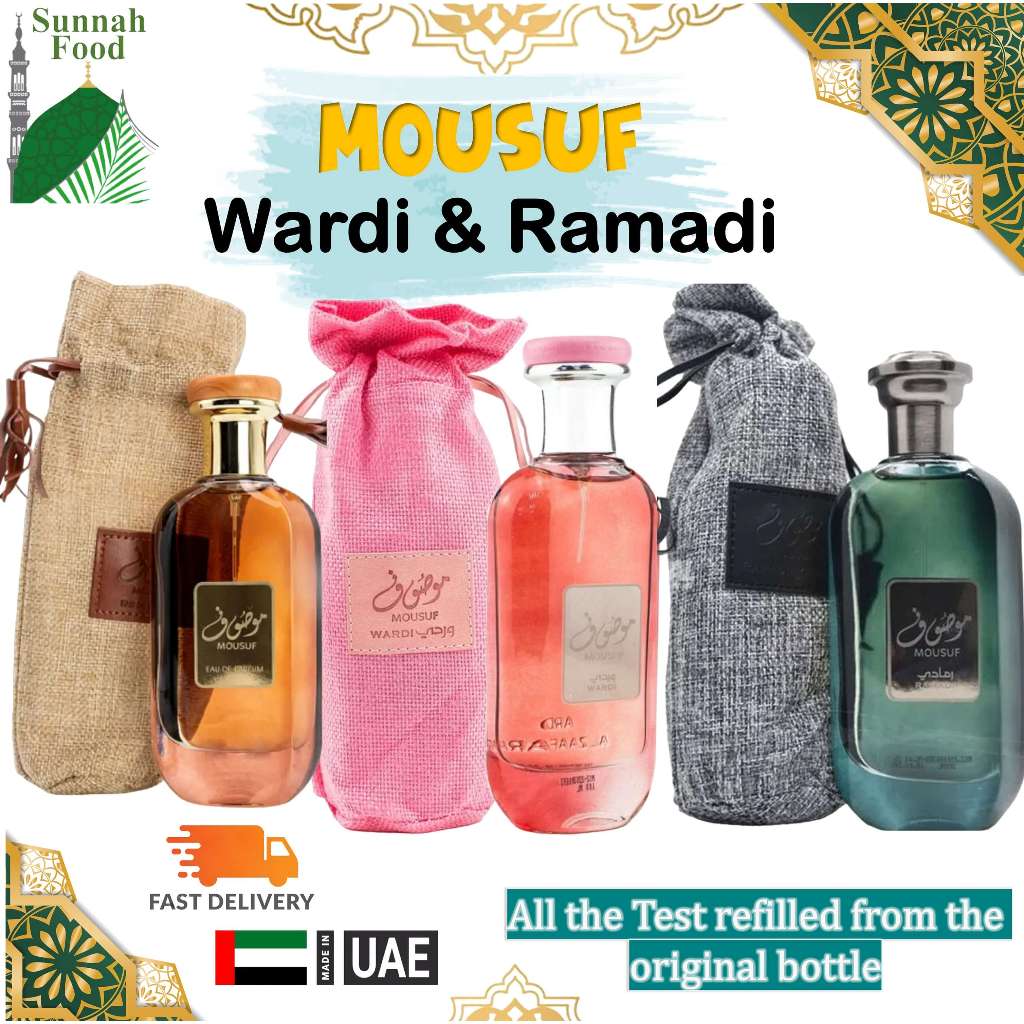 Mousuf Ramadi & Mousuf Wardi & Mousuf perfume 100ml Original from Dubai ...