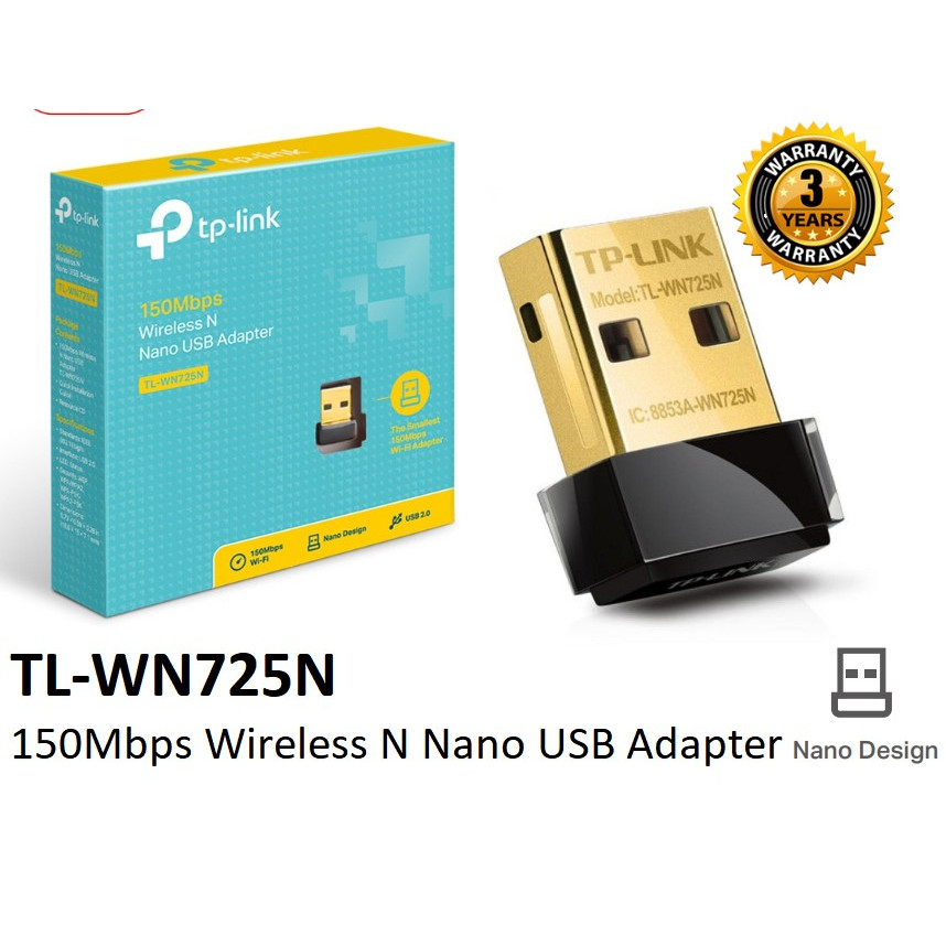 TP-LINK TL-WN725N WIRELESS N NANO USB ADAPTER | Shopee Malaysia