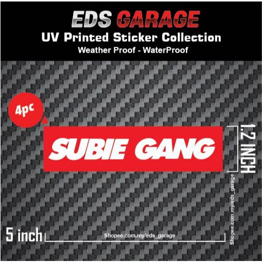 Subaru WRX XV STI Impreza BRZ Forester Levorg Subie Gang Sticker JDM ...