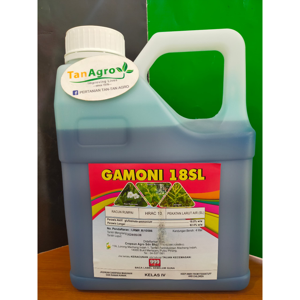 👉🏻ASLI👈🏻 ABG Racun rumput Gamoni 18SL (A.i: glufosinate -ammonium 18% ...