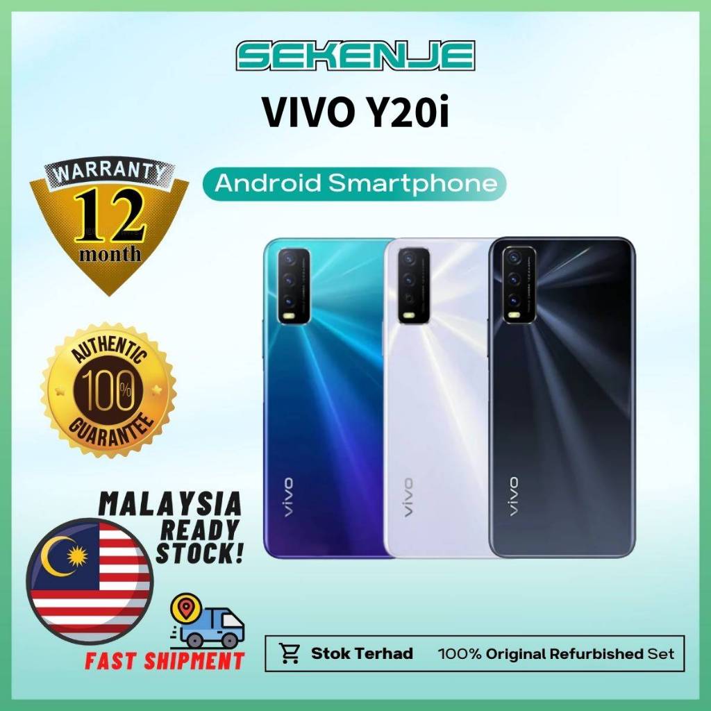 VIVO Y20i 128GB + 4GB RAM 100% Original Secondhand Used Smartphone, 1 ...