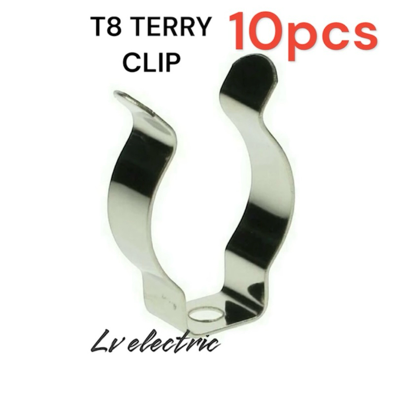 KLIP LAMPU TERRY CLIP FOR T8 FLUORESCENT LIGHT TUBE HOLDER / KLIP ...