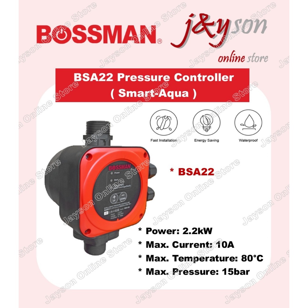 BOSSMAN BSA22 Pressure Controller ( Smart-Aqua ) Automatic Control For ...