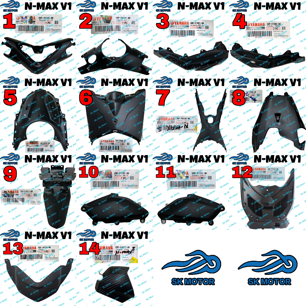 Yamaha NMAX N MAX N-MAX V1 Original Inner Cover Handle Upper Lower ...