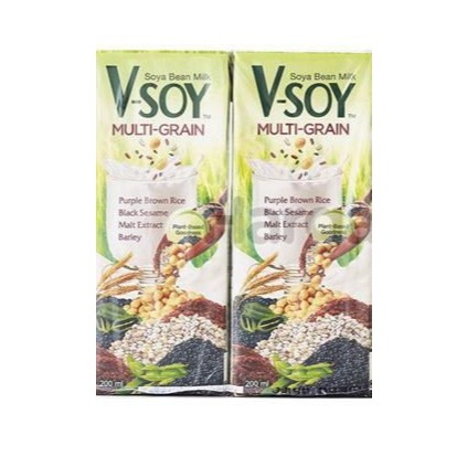 V-SOY Soy Bean Milk MultiGrain - 1L X 2 ( Twin Packet ) | Shopee Malaysia