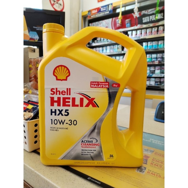 Shell Helix HX5 10W-30 3L | Shopee Malaysia