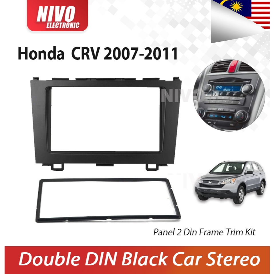 Honda CRV 2007-2011 Double-Din Car Stereo Installation Dash Kit Fascia Kit Car Player Casing ...