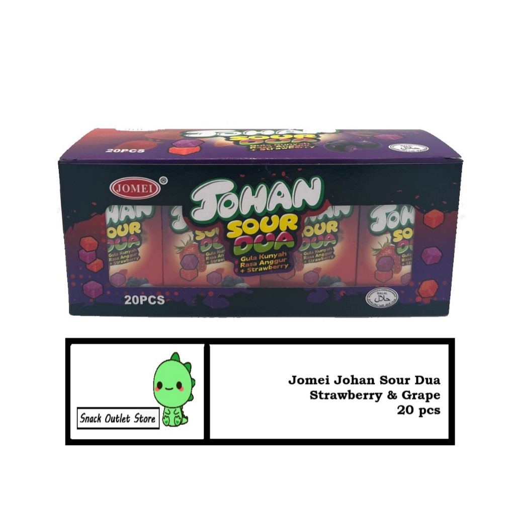 [Ready Stock] (Halal) Jomei Johan Sour Dua ( Grape & Strawberry) 20pcs ...