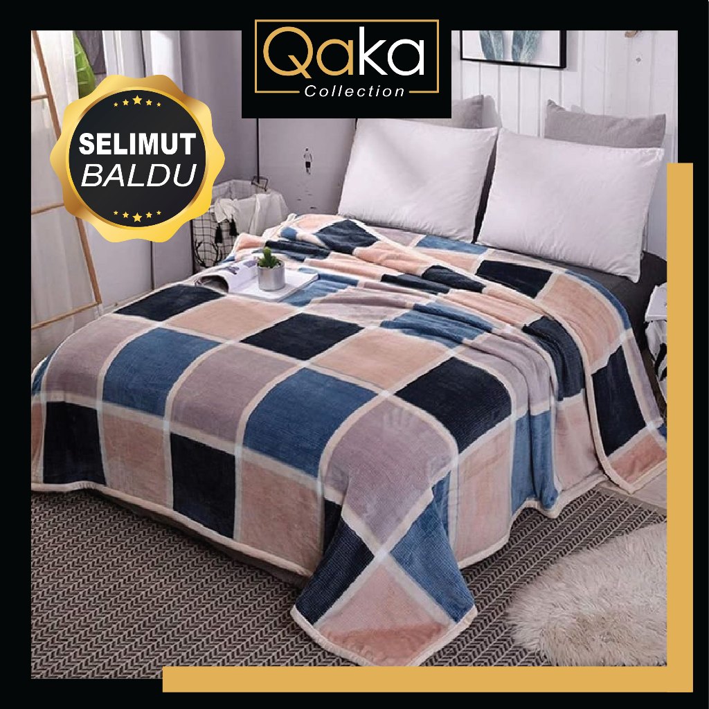 SELIMUT BALDU GEBU / SOFT FLEENCE BLANKET (BERCORAK) | Shopee Malaysia