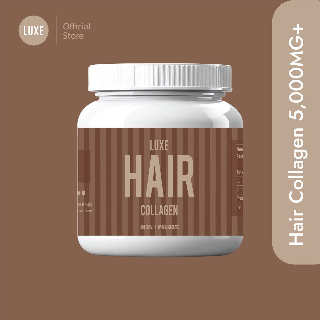 LUXE's Hair Collagen in Chocolate (350g) 35 days | Biotin, Ashwagandha ...