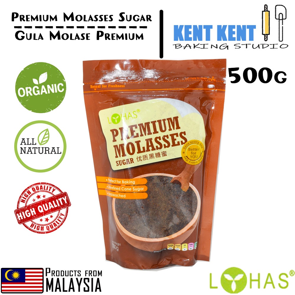 LOHAS Premium Molasses Sugar / Gula Molase Premium 500g [KENT KENT ...