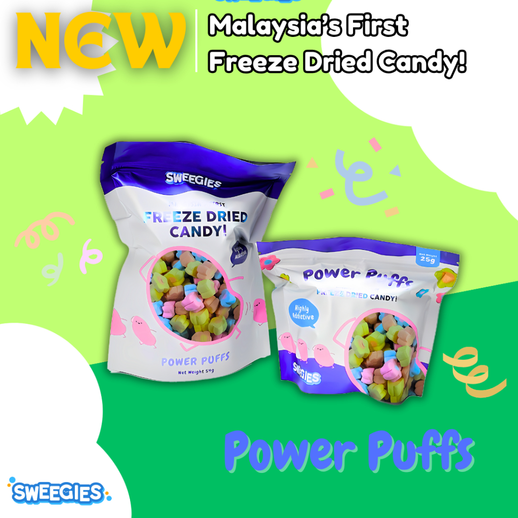 [NEW] Sweegies Power Puffs Freeze Dried Marshmallow | Shopee Malaysia