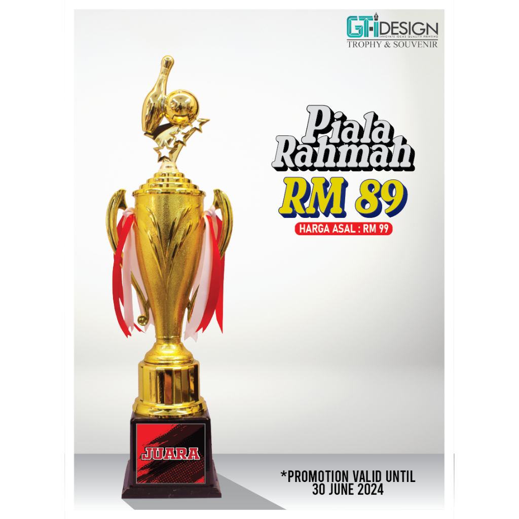 PIALA RAHMAH BOLING / BOWLING TROPHY BUDGET RC07 ( TAPAK BERAT & PRINT ...