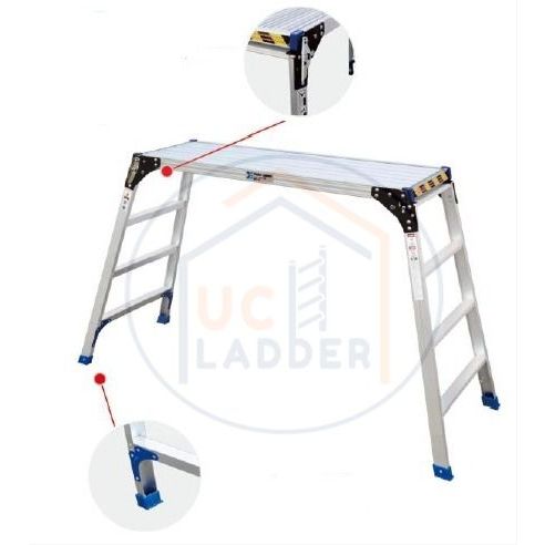 [UC Hardware] Aluminium Foldable Bench Step Ladder With Platform 4+4 ...