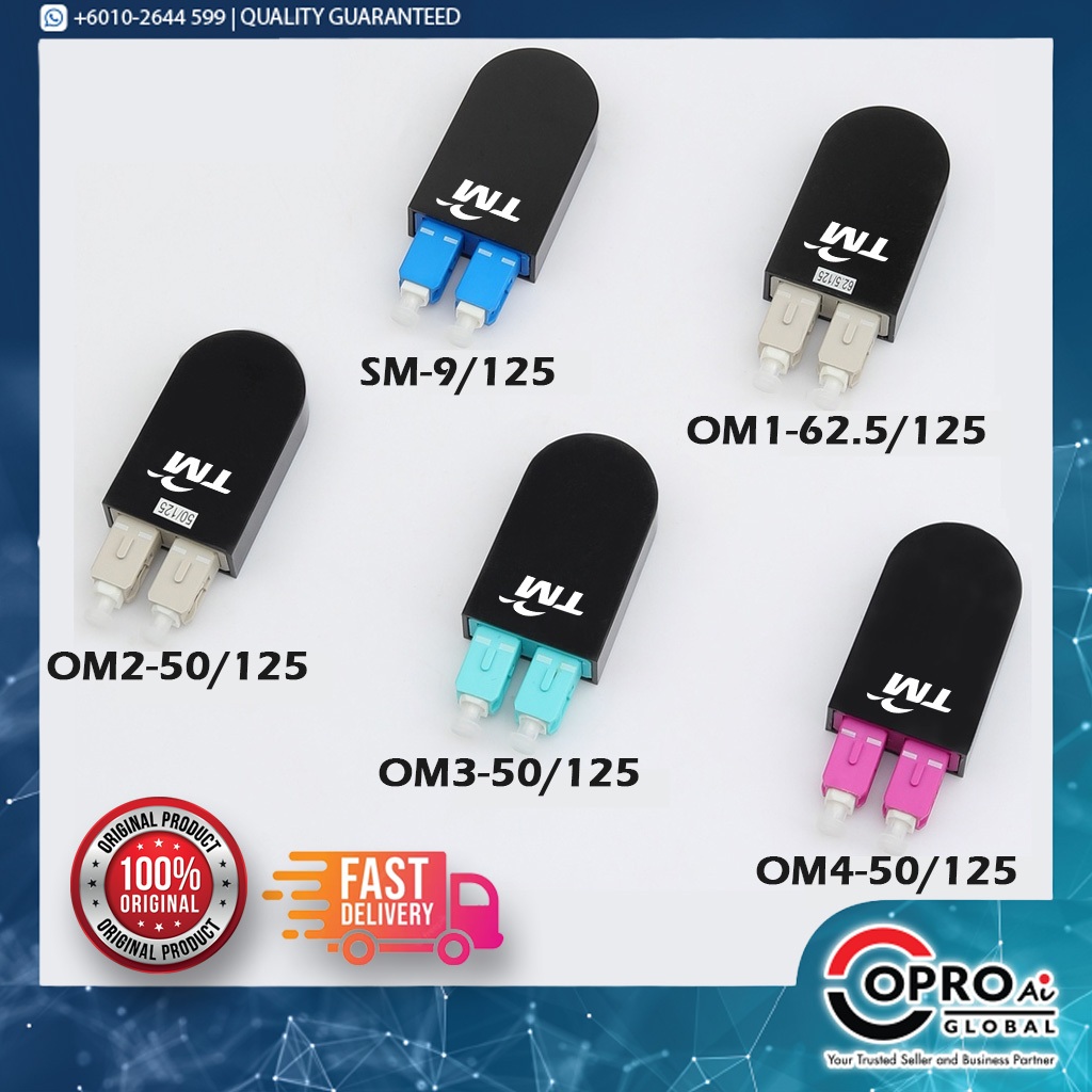 SC/UPC Fiber Optic Loopback Adapter [SM MM OM3 OM4] | Shopee Malaysia