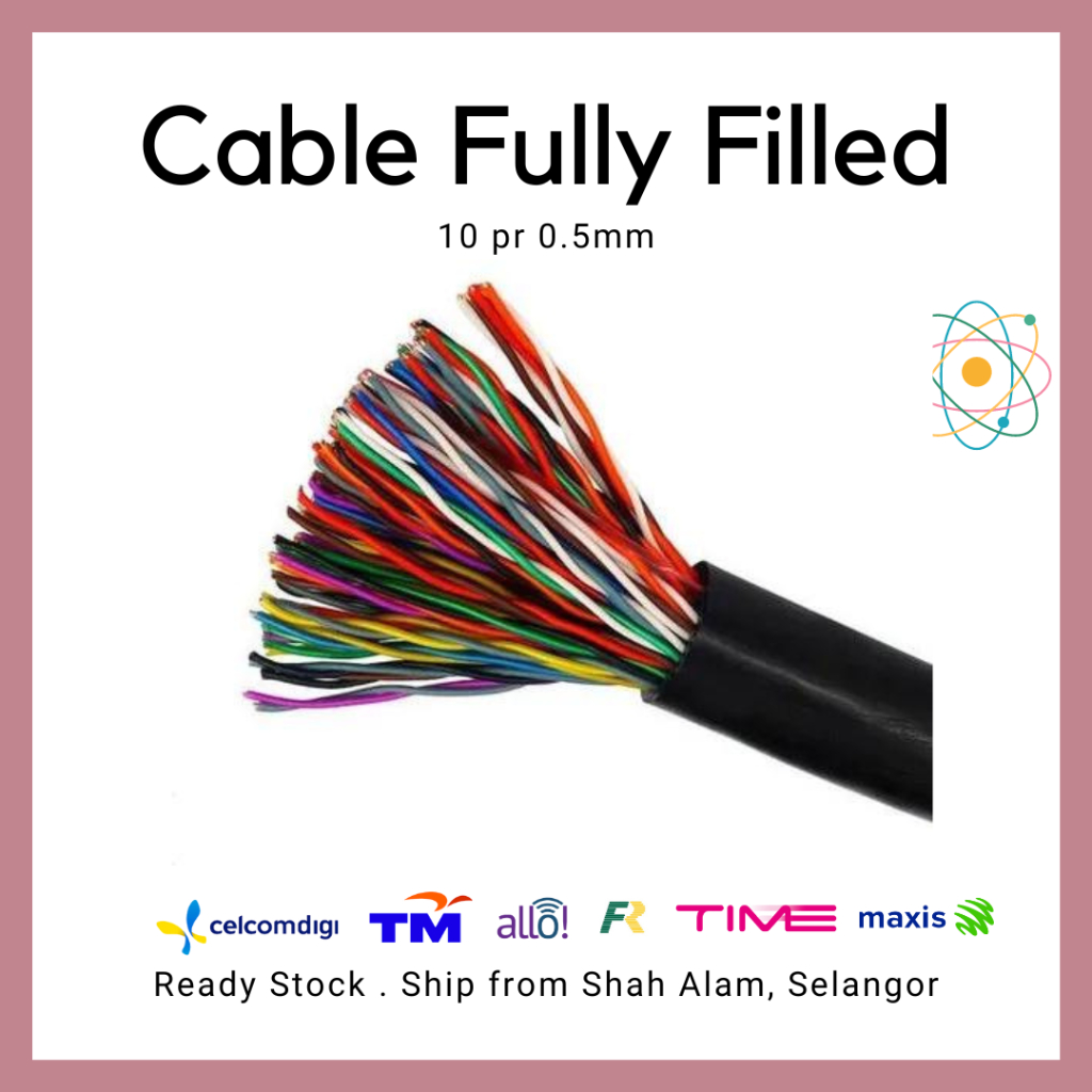 Cable Copper Fully Filled 10pr 20pr 30pr 50pr 0.5mm | Shopee Malaysia