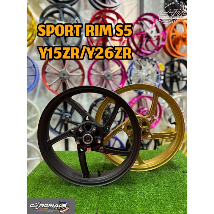 Cardinal Racing S5 Sport Rim Y15ZR /Y16ZR GOLD AND BLACK 185/275 ...