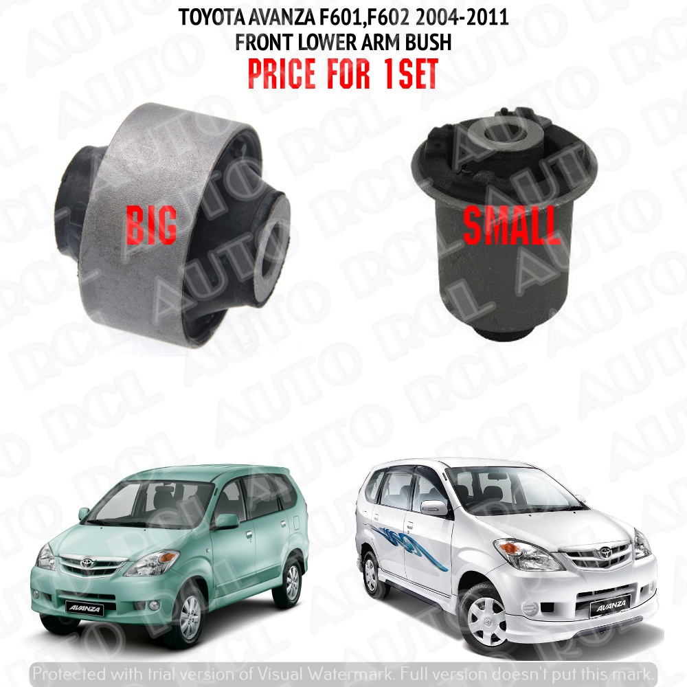 TOYOTA AVANZA F601,F602 2004-2011 FRONT LOWER ARM BUSH | Shopee Malaysia