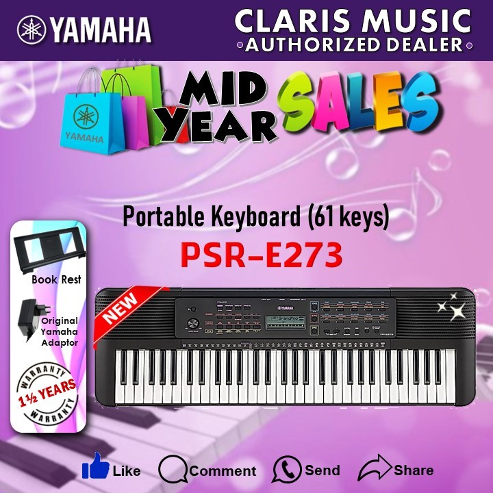Yamaha PSRE273 Portable Keyboard-NEW UNIT! ( PSR-E273 / PSR273 / PSR ...