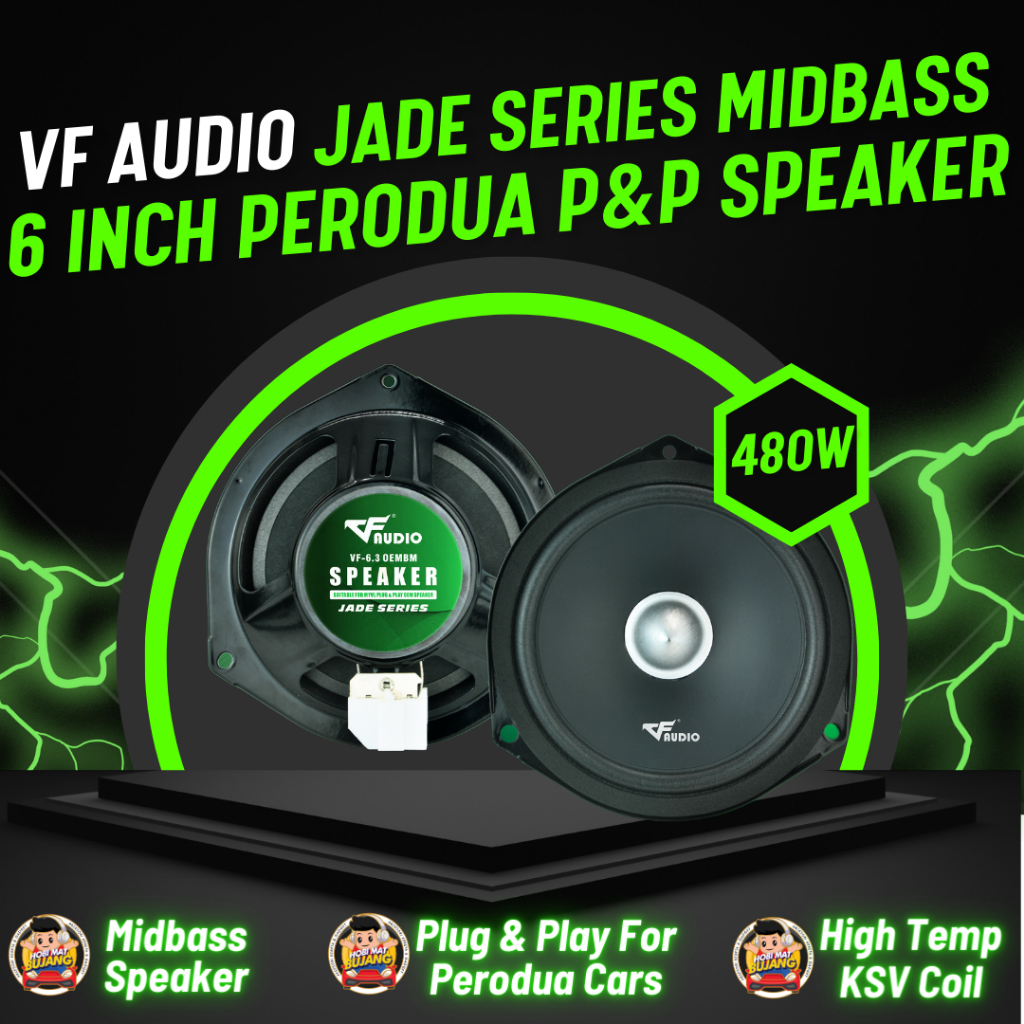 VF Audio Jade Series Plug & Play Perodua OEM Speaker For Perodua Axia ...