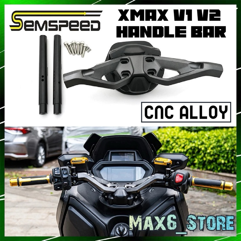 SEMSPEED Yamaha XMAX V1 V2 Racing Handle Bar D2 Motorcycle Handlebar ...