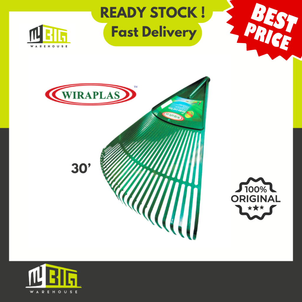 [100% ORIGINAL] WIRAPLAS H68E & H68S ECONOMY GARDEN LEAF RAKE/ CAKAR ...