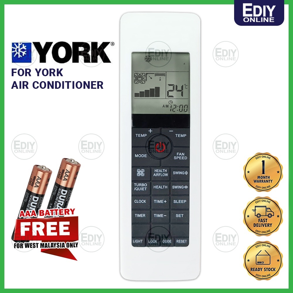 【𝐅𝐑𝐄𝐄 𝐁𝐀𝐓𝐓𝐄𝐑𝐘 𝐀𝐀𝐀 𝐗𝟐】 NEW MODEL York Inverter Air Conditioner Replacement Air Cond Aircond ...