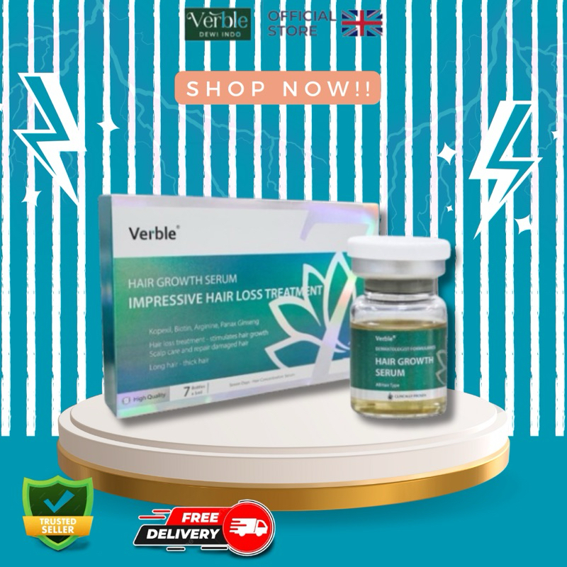 (100% ORIGINAL)VERBLE HAIR Growth Serum stimulates new growth, reduces ...