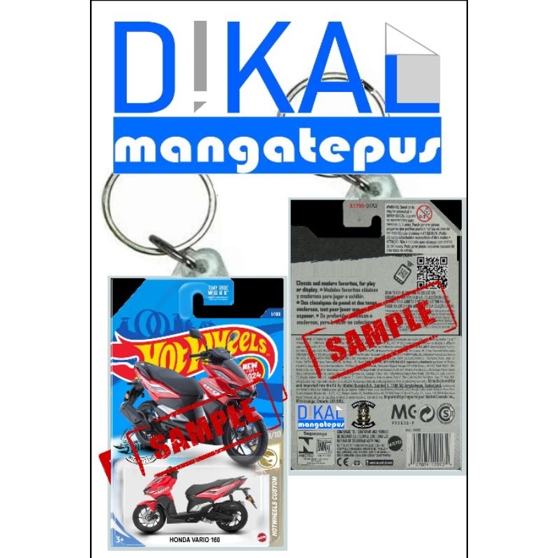 hot wheels mini keychain honda vario 160 red | Shopee Malaysia