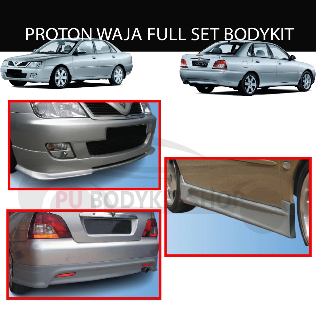 PROTON WAJA FOR MMC BUMPER FULL SET BODYKIT FRONT SKIRT, SIDE SKIRT ...