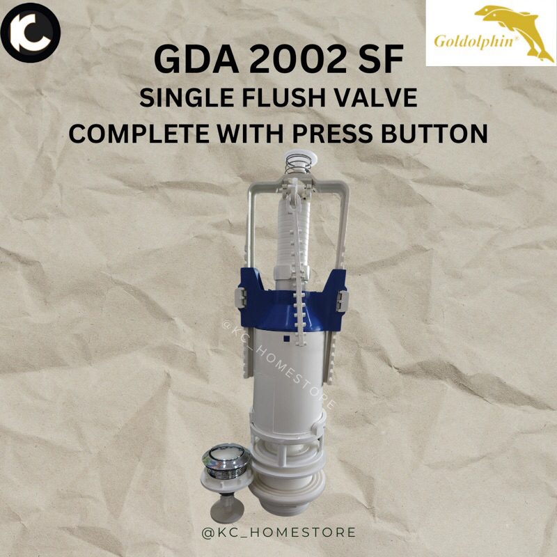 GOLDOLPHIN GDA 2002 SF SINGLE PRESS BUTTON TOILET CISTERN FLUSH VALVE ...