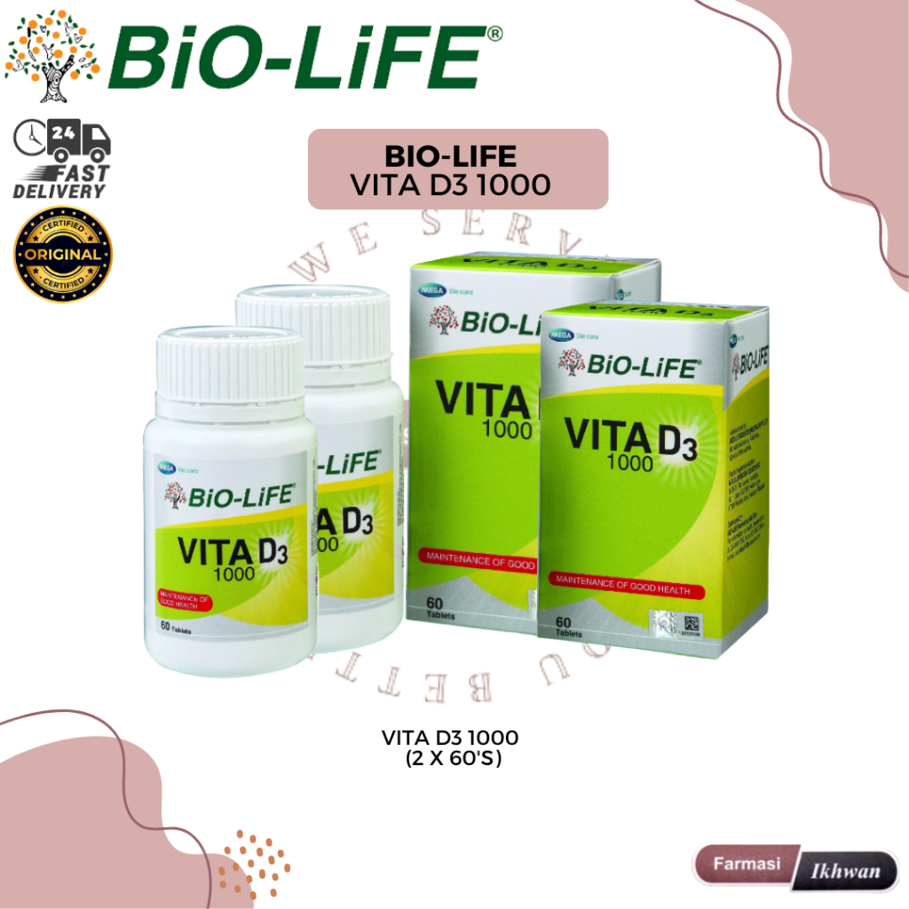 Bio-Life Vita D3 1000 (2 x 60's) | Shopee Malaysia