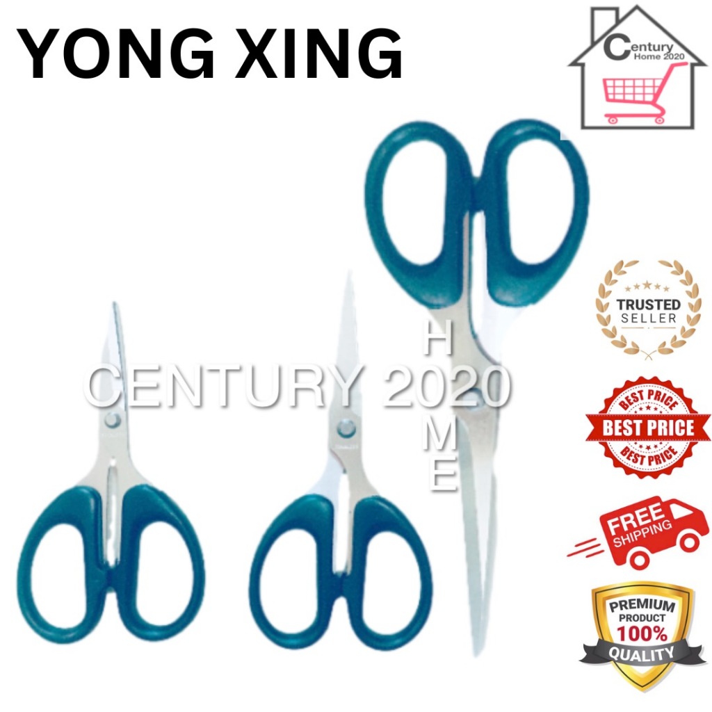 YONGXING Ergonomic Stainless Steel Scissors Home Office School Daily ...