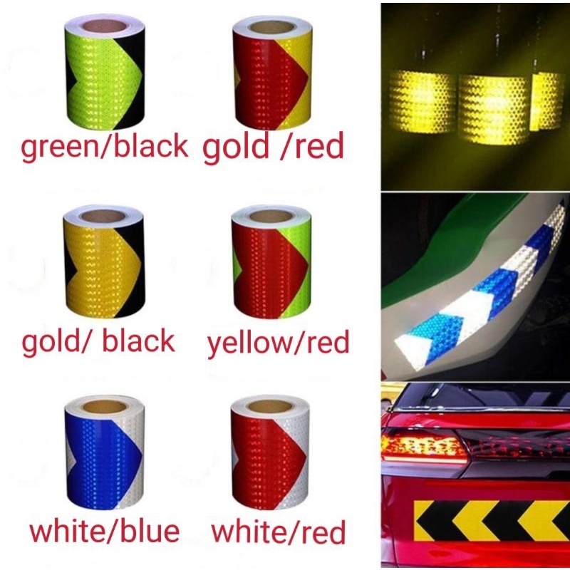 Car Reflective Sticker Arrow Marking Safety Warning Stickers Lorry Van ...