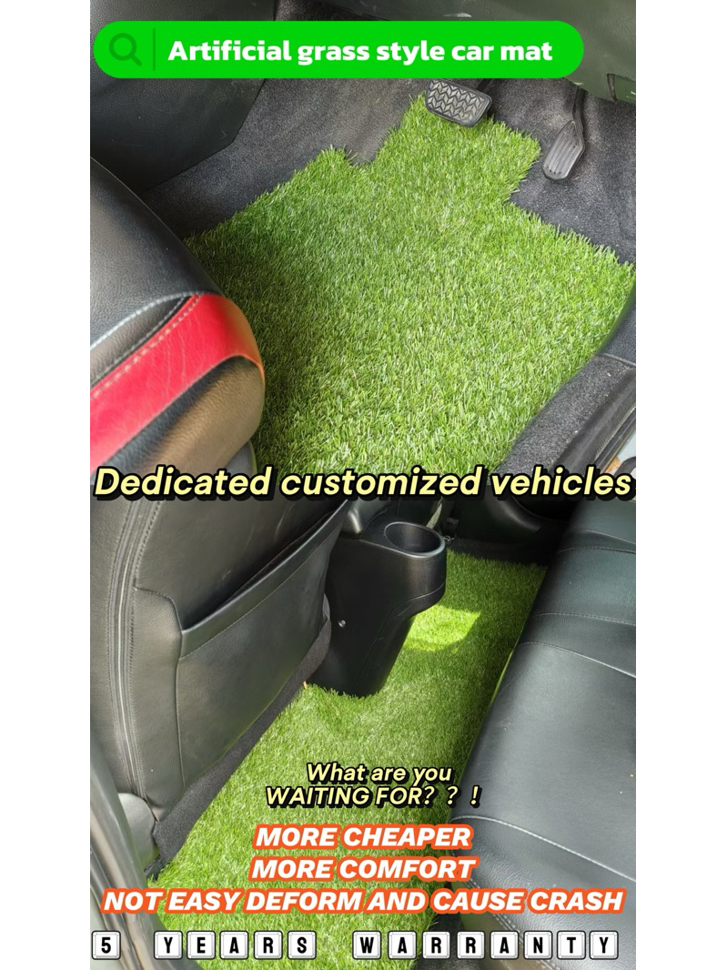 CAR MAT ARTIFICIAL GRASS CAR MAT(CUSTOM)car accessorized car floor mat ...