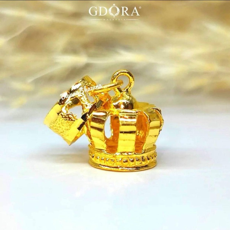 Niza Dora Gold Gdora Crown Dangle | Shopee Malaysia